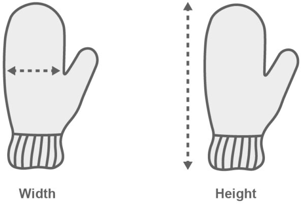 Mittens Size Chart - Woolmandu